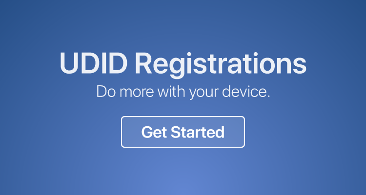 UDID Registrations · Install iOS Developer Betas and Sideload Apps